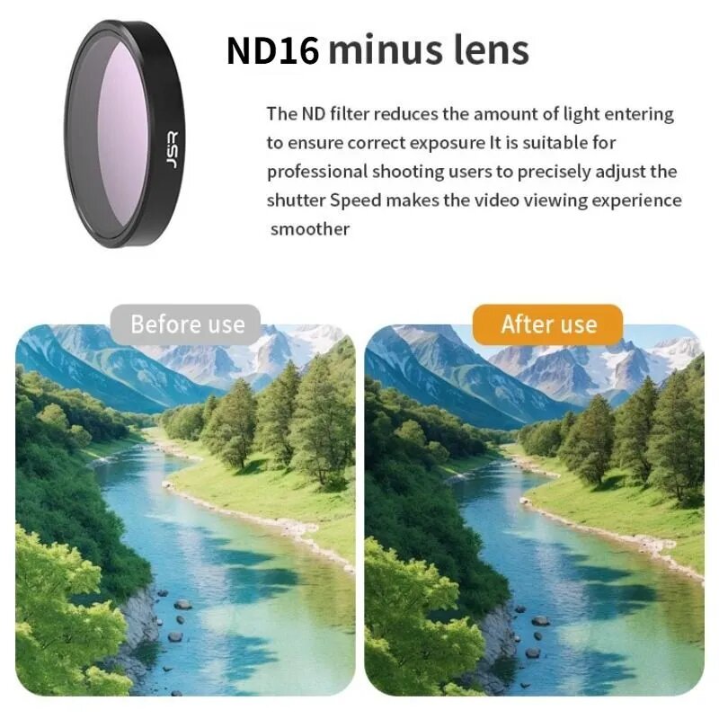 Для Osmo Nano: ND16 фильтров (для предотвращения переэкспонирования / набор для пейзажной съемки) аксессуары для экшн-камер