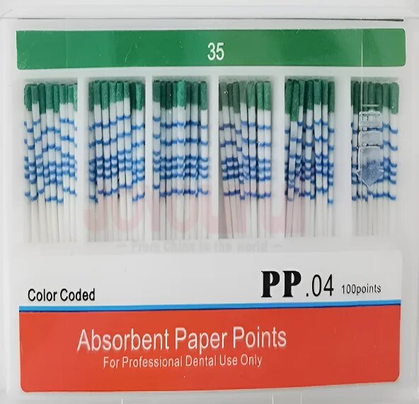 Абсорбирующие бумажные конусы ckkuao для эндодонтии PP 10box Paper0435