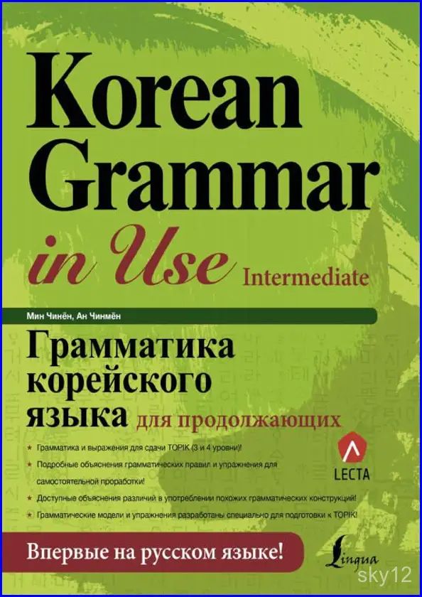 Korean Grammar in Use Intermediate Грамматика корейского языка для продолжающих TOPIK II подготовка книга