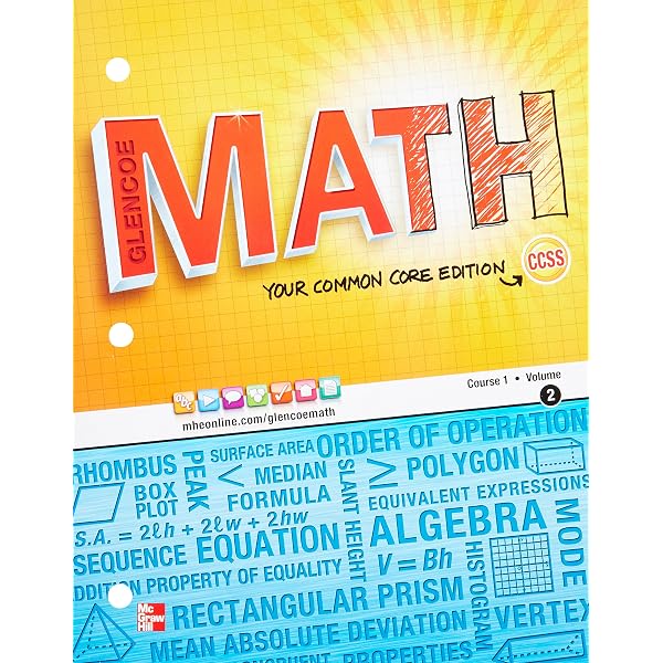 Glencoe Math, Course 1, Student Edition, Volume 2 (MATH APPLIC & CONN CRSE)，Reprinted paperback book