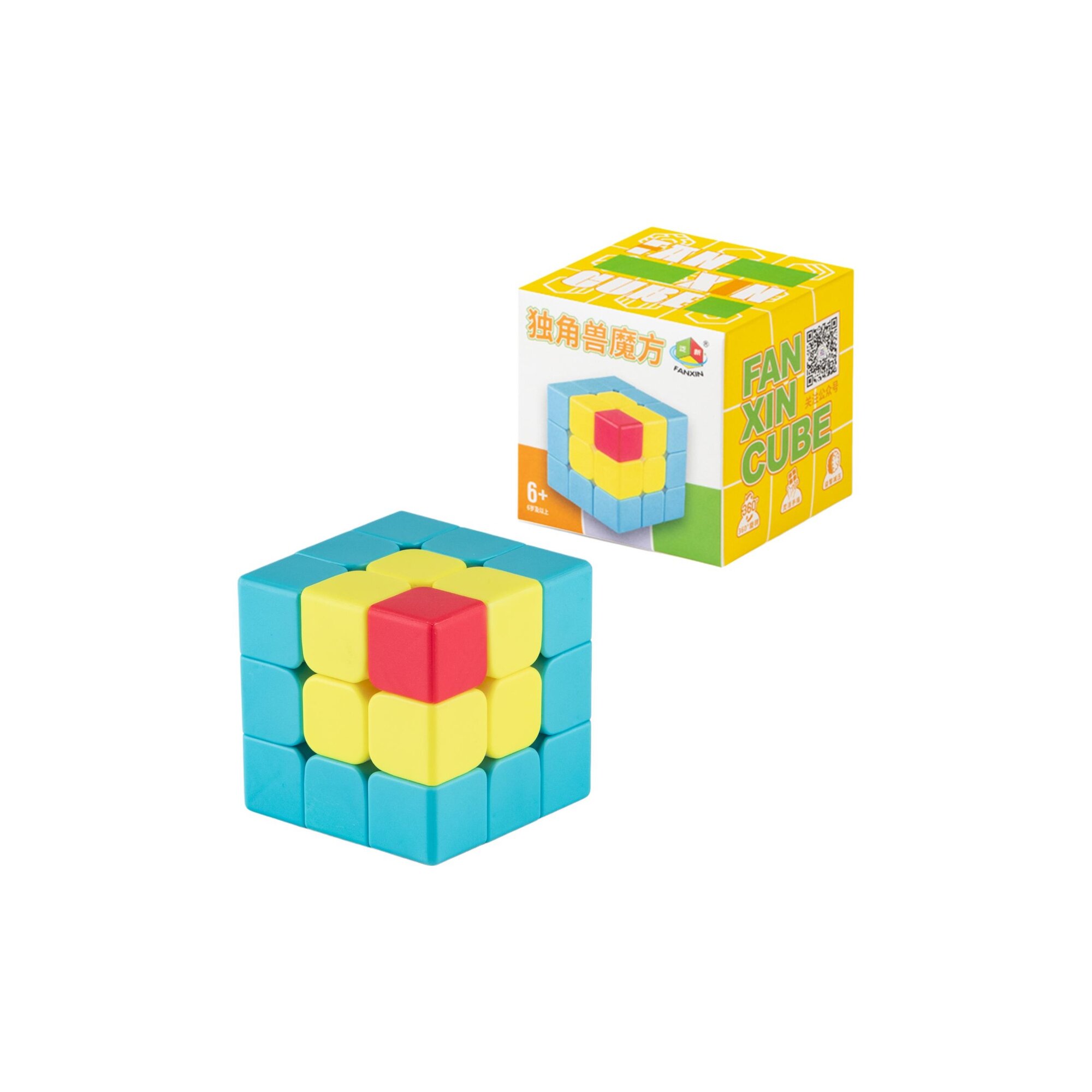 FANXIN CUBE Sandwich Картофель фри Convex And Concave Единорог Пазл Toy Кубики Рубика