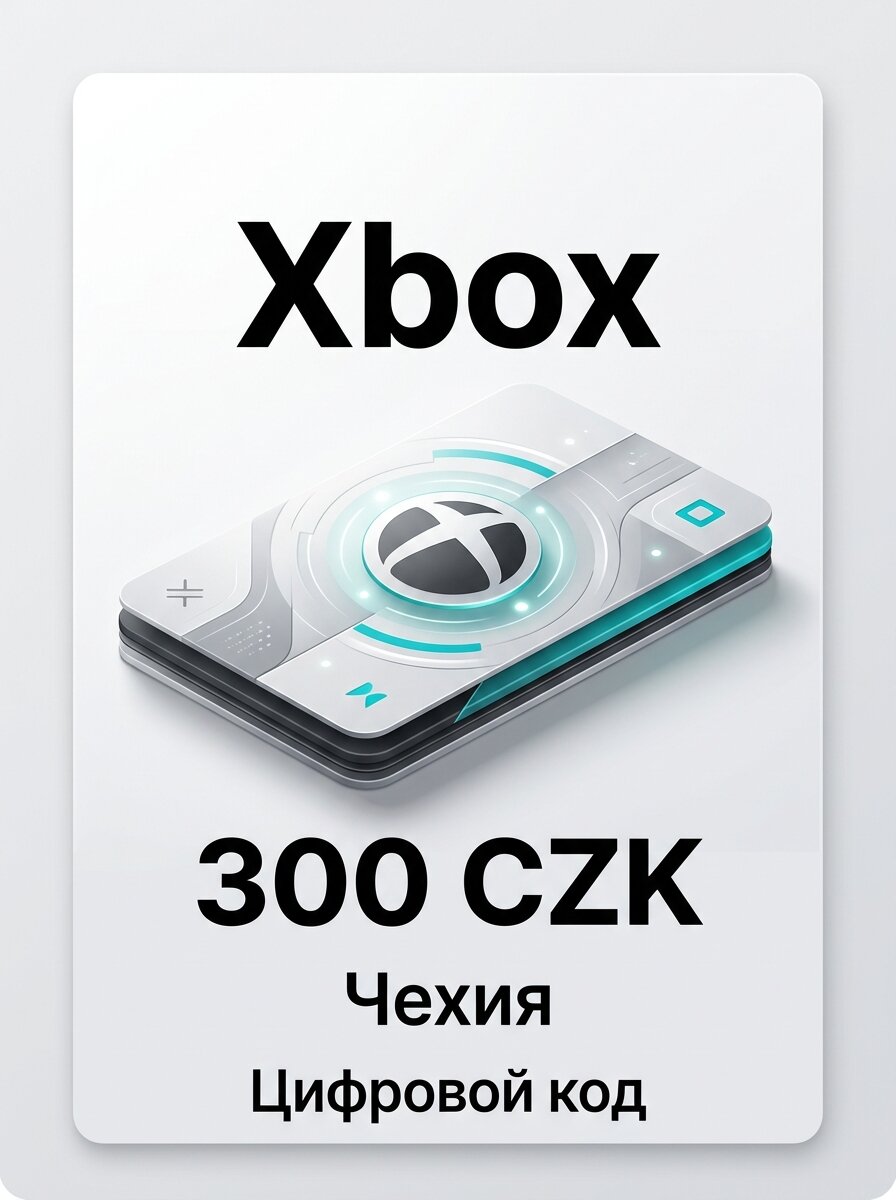 Подарочная карта Xbox CZK 300 для Xbox Series XIS, электронный ключ, регион Чехия