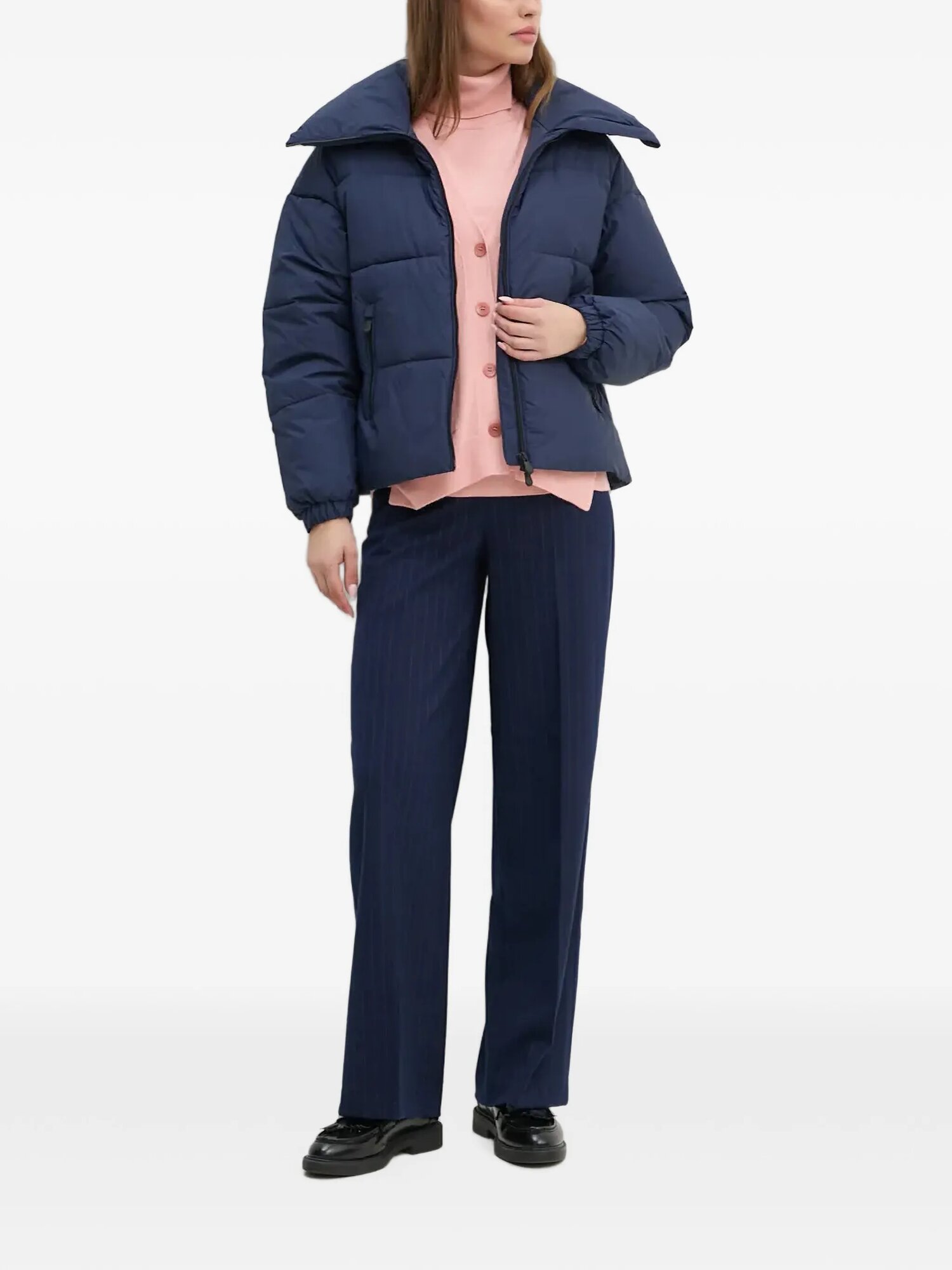 Кардиган Sisley Patch-pocket buttoned cardigan, размер 44, розовый — фото 1