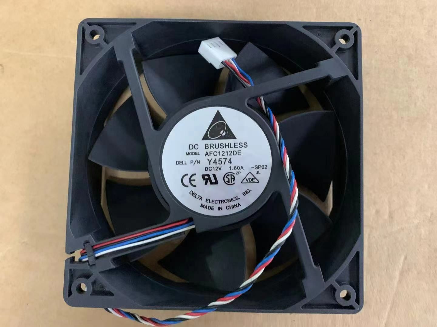 Delta AFC12DE 12038 12см 120мм DC 12V 1.6A pwm шаровой вентилятор термостат -