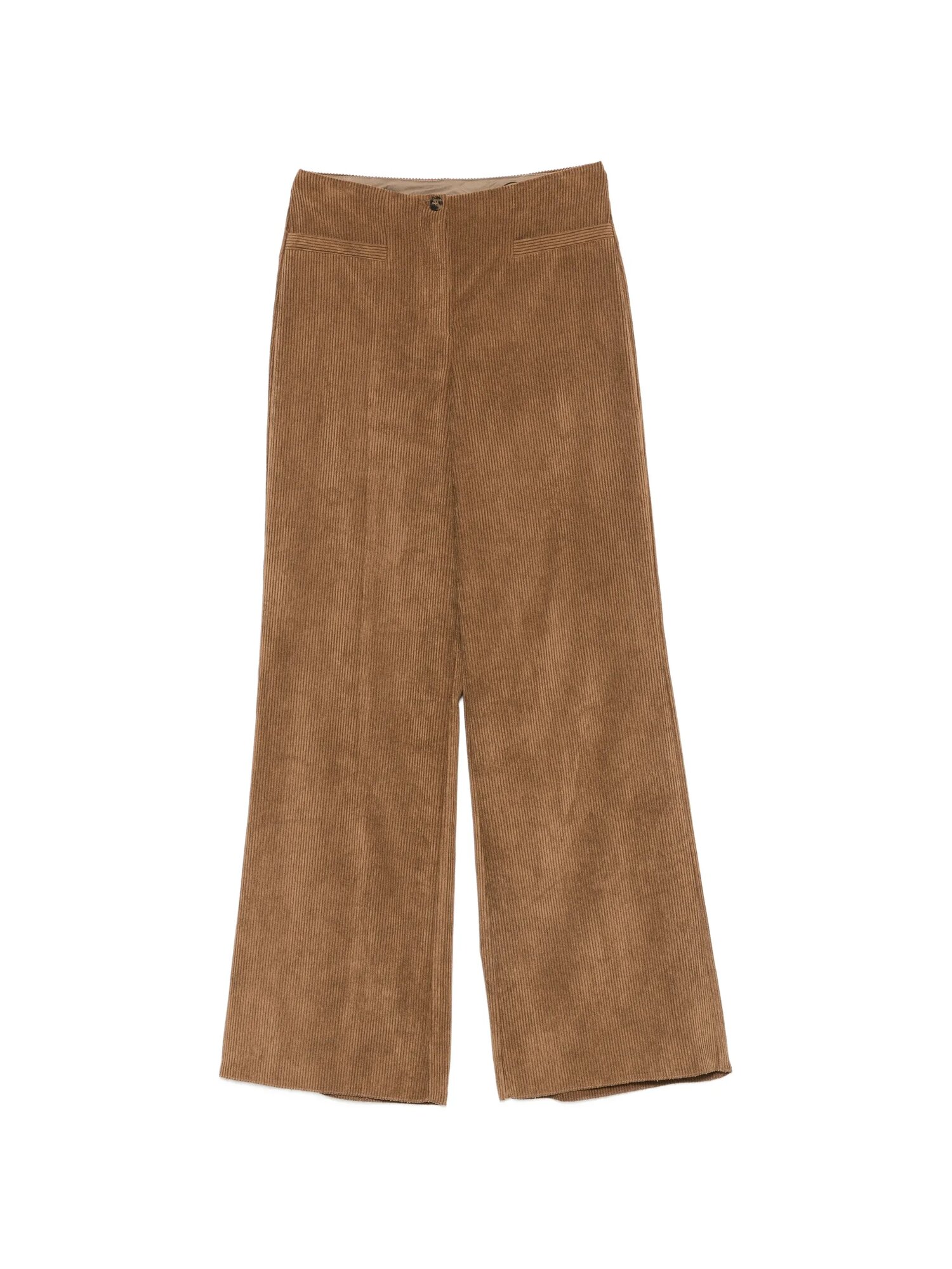 Брюки Corduroy-effect wide-leg trousers