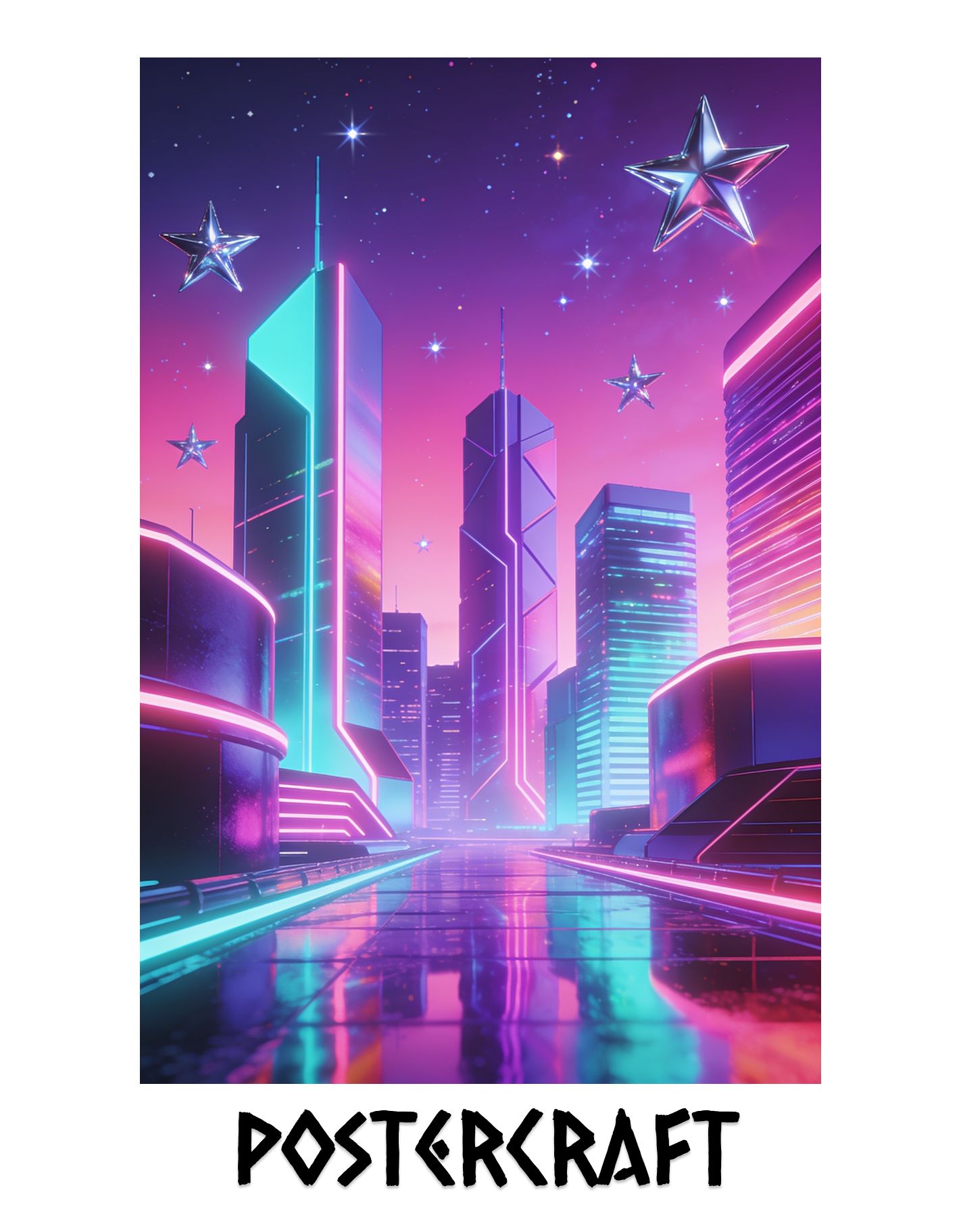 Стильный Постер "Y2K", 59.4х42см, А2, глянцевый