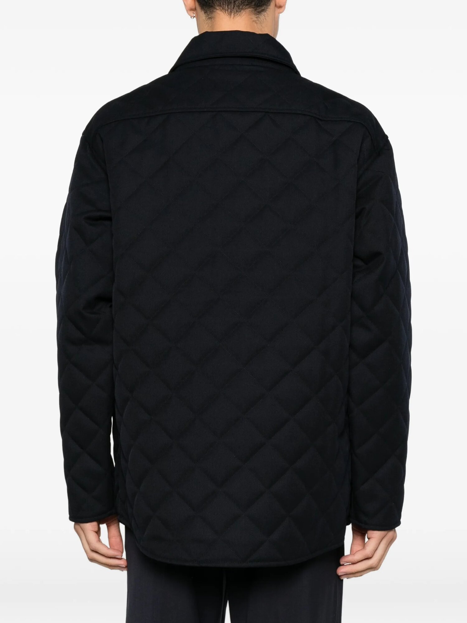 Куртка A.P.C. Quilted press-stud jacket, размер 46 EU, синий — фото 1