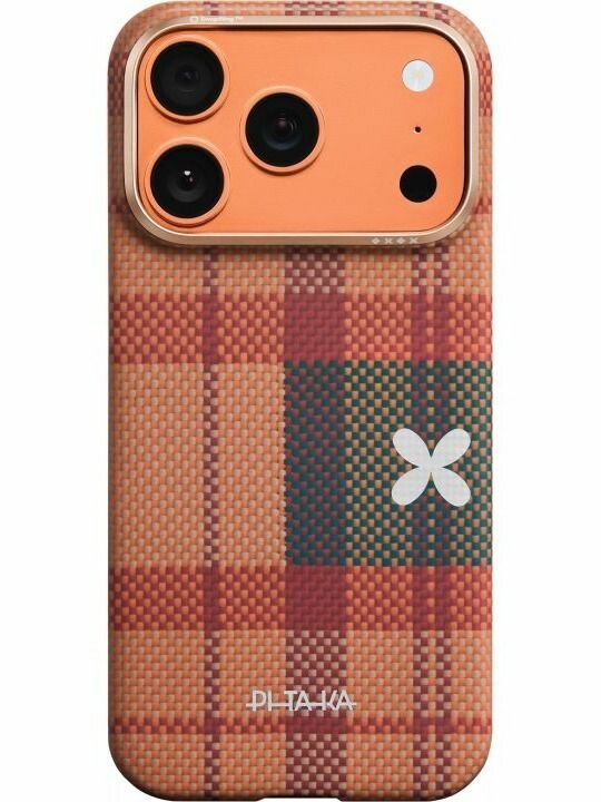 Чехол Pitaka Ультра-тонкий для iPhone 17 Pro Max, оранжевый /