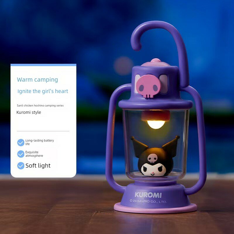Ночник MINISO Sanrio Starry Night Camping Series, мини-светильник My Melody, настольное украшение Куроми Ночник для