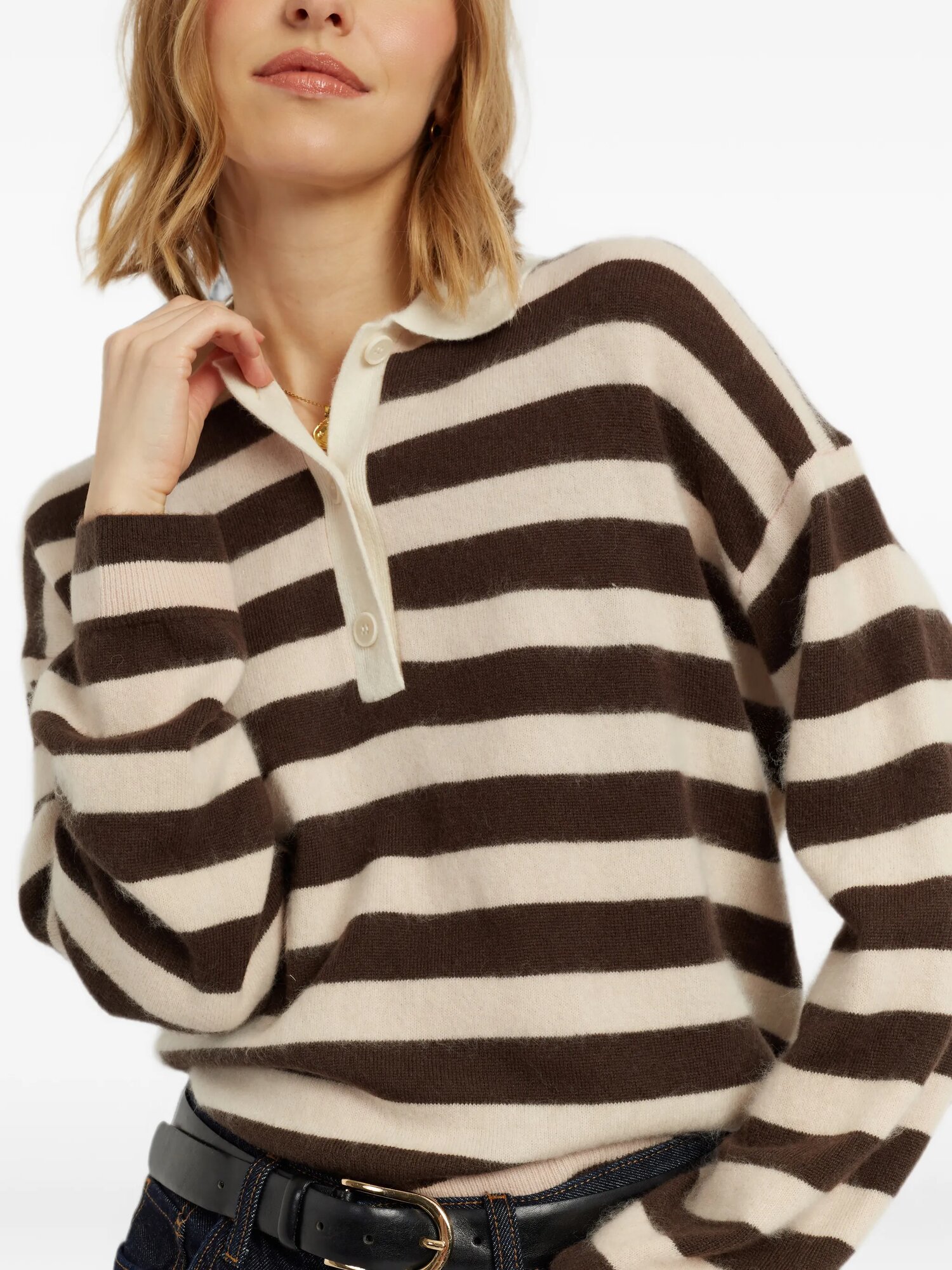 Свитер Chinti & Parker Striped merino-wool sweater, размер S — фото 1
