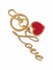 Брелок LOVE MOSCHINO, золотистый/синий