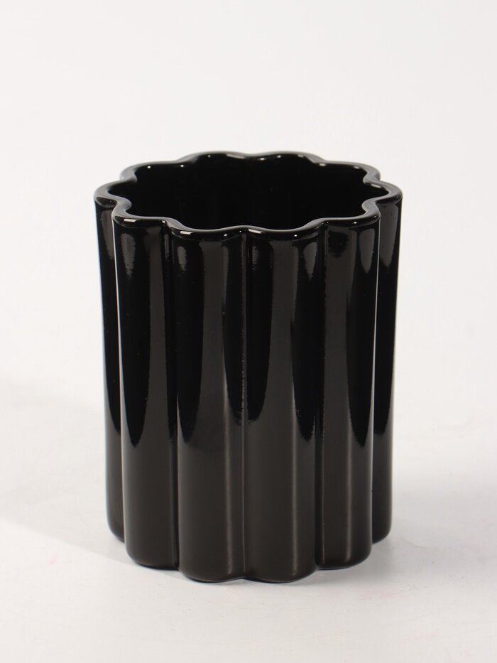 Свеча ароматическая в стекле «Кэрри» тёмно-синий 7×7×9 см, морской бриз