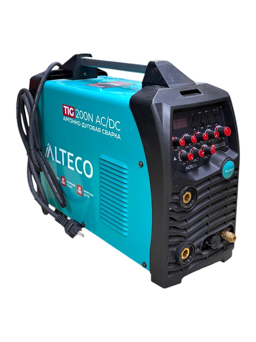 Сварочный аппарат ALTECO 40726 TIG 200N, до 250А, синергетическое управление, IP21S