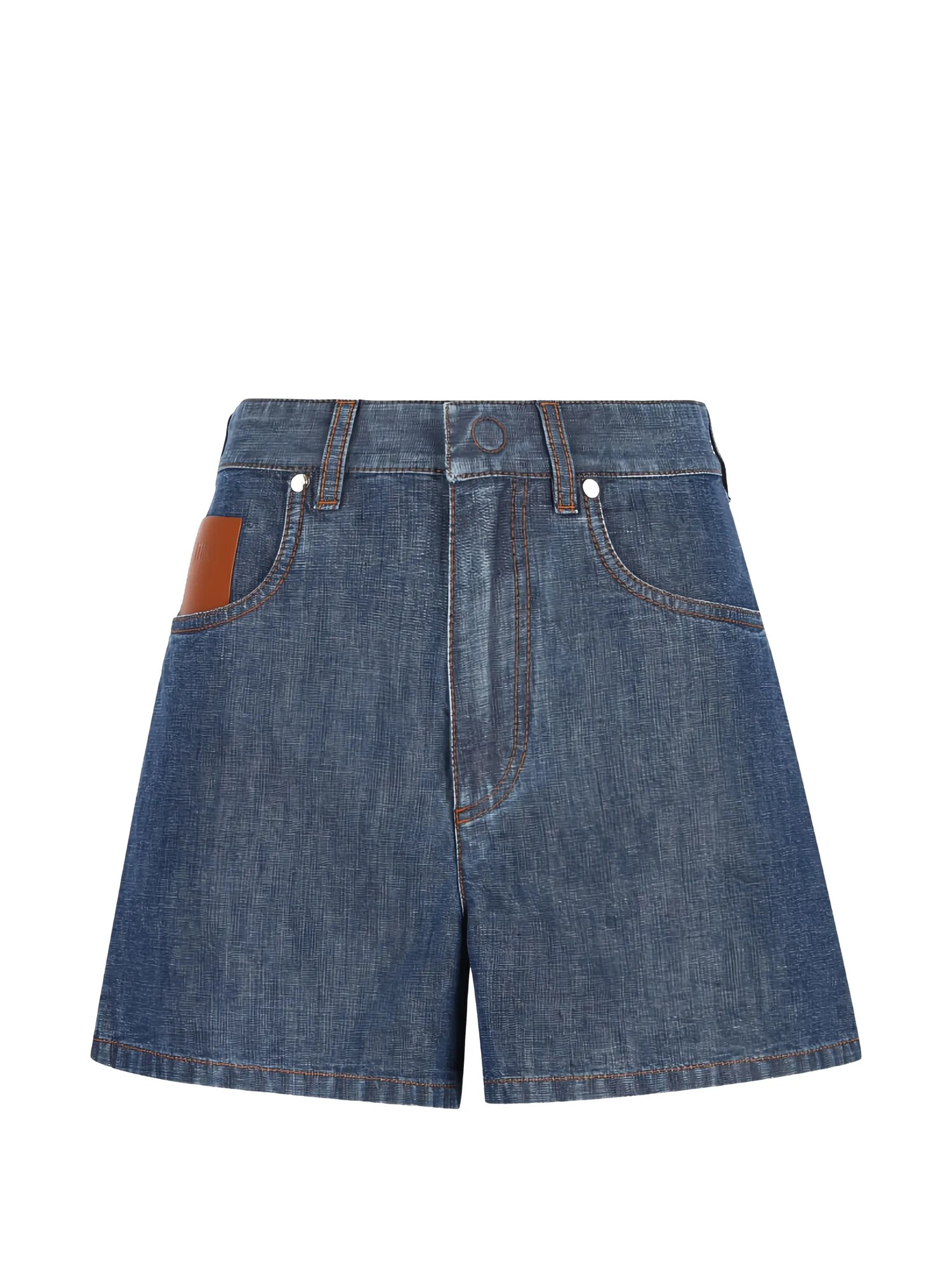 Шорты FENDI High-waisted knee-length shorts