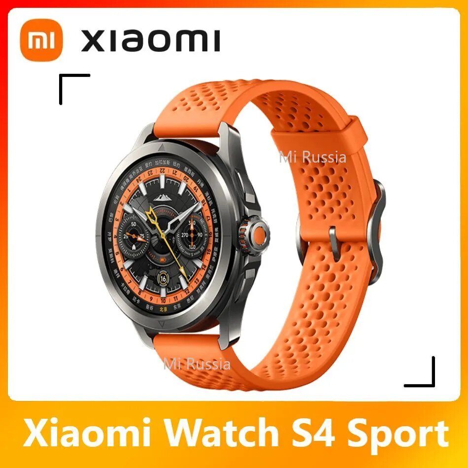 Xiaomi Смарт-часы Xiaomi Watch S4 Sport, оранжевый цвет