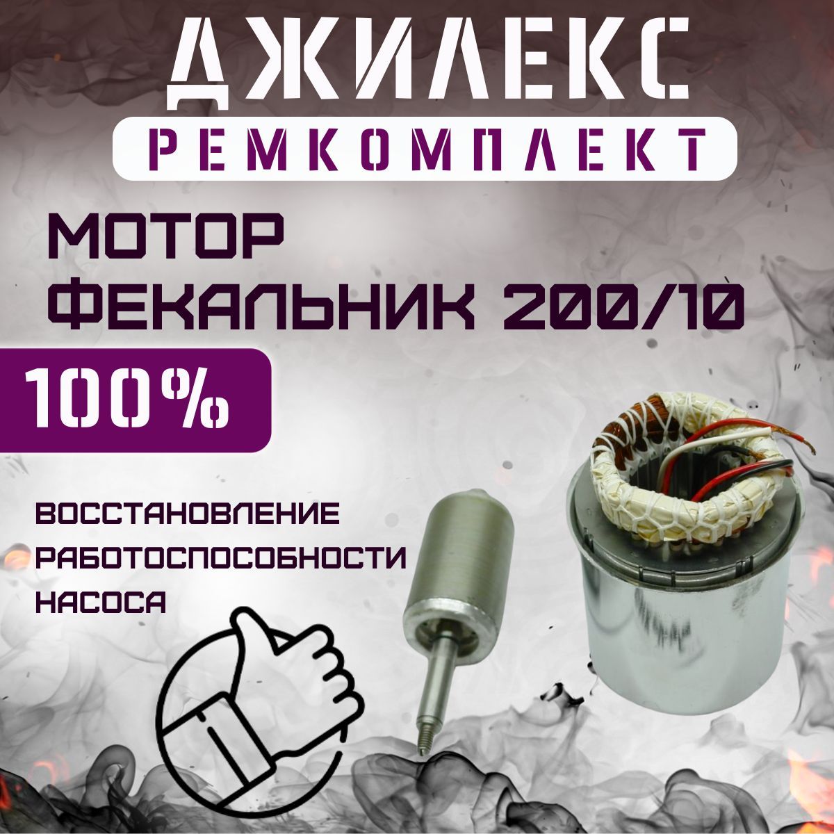 Ремкомплект мотора для насоса Джилекс Фекальник 200/10 (RMKmotorFek20010)
