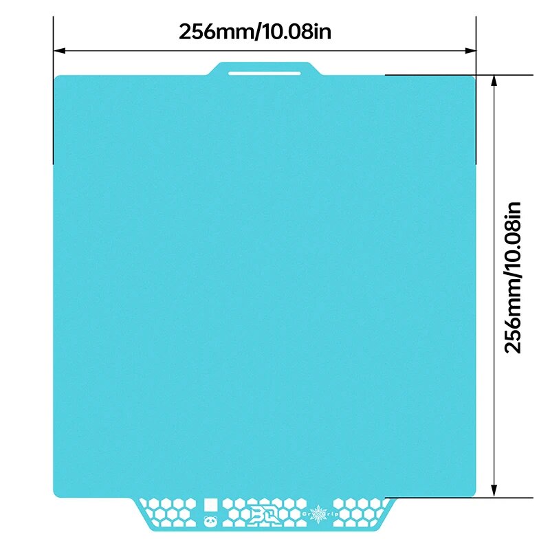 Плита BIGTREETECH Panda CryoGrip Pro, 256x256 мм, Голубой, Glace