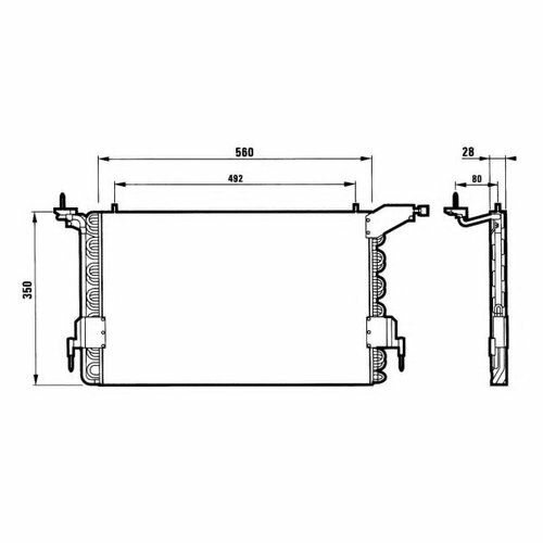 Радиатор кондиционера Nrf 35260