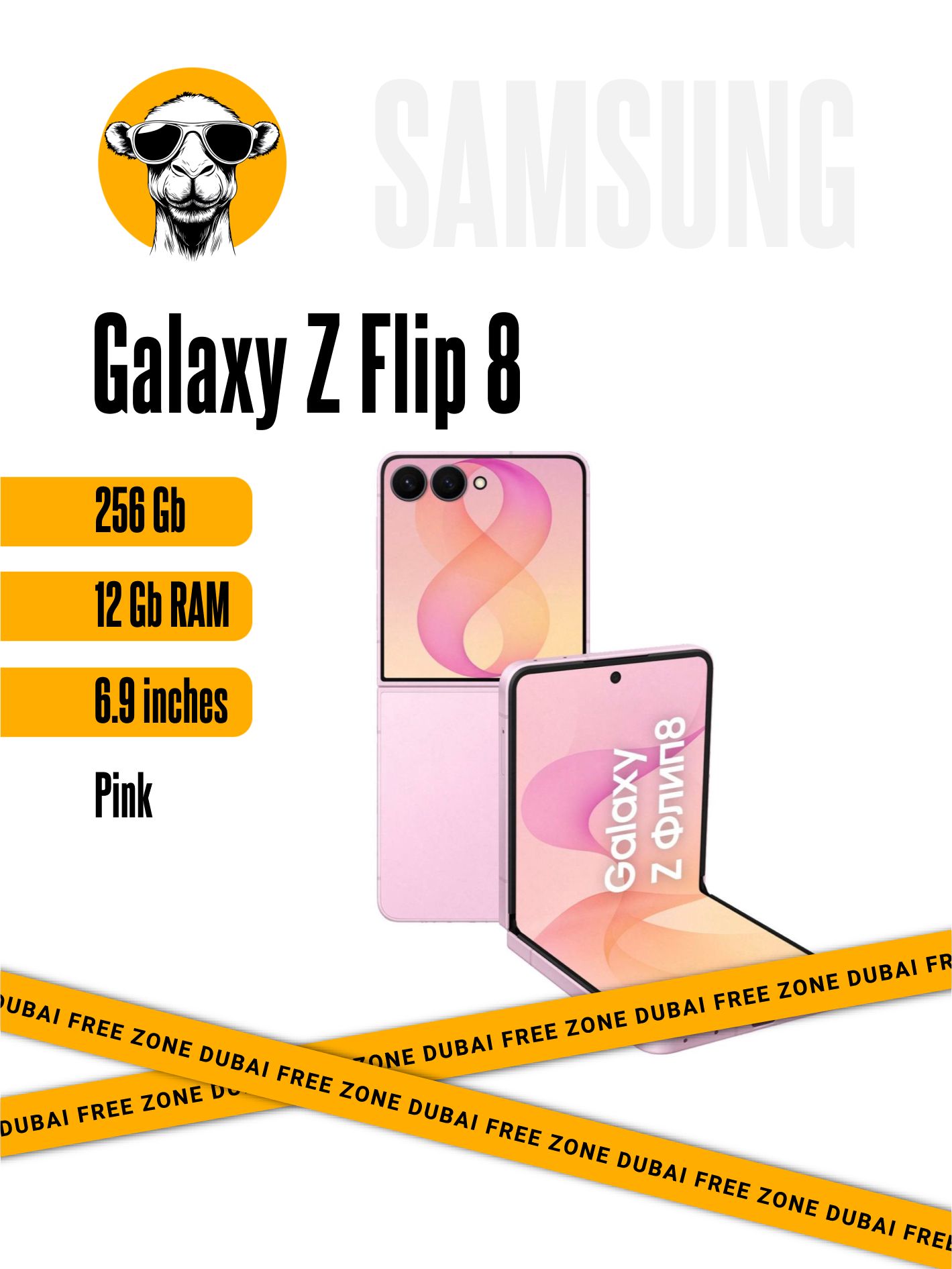 Смартфон Samsung Galaxy Z Flip 8 12/256Gb Pink