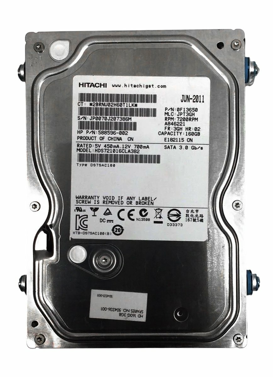 Жесткий диск HP 160Gb 7200 SATAII 3.5" HDD 504336-001