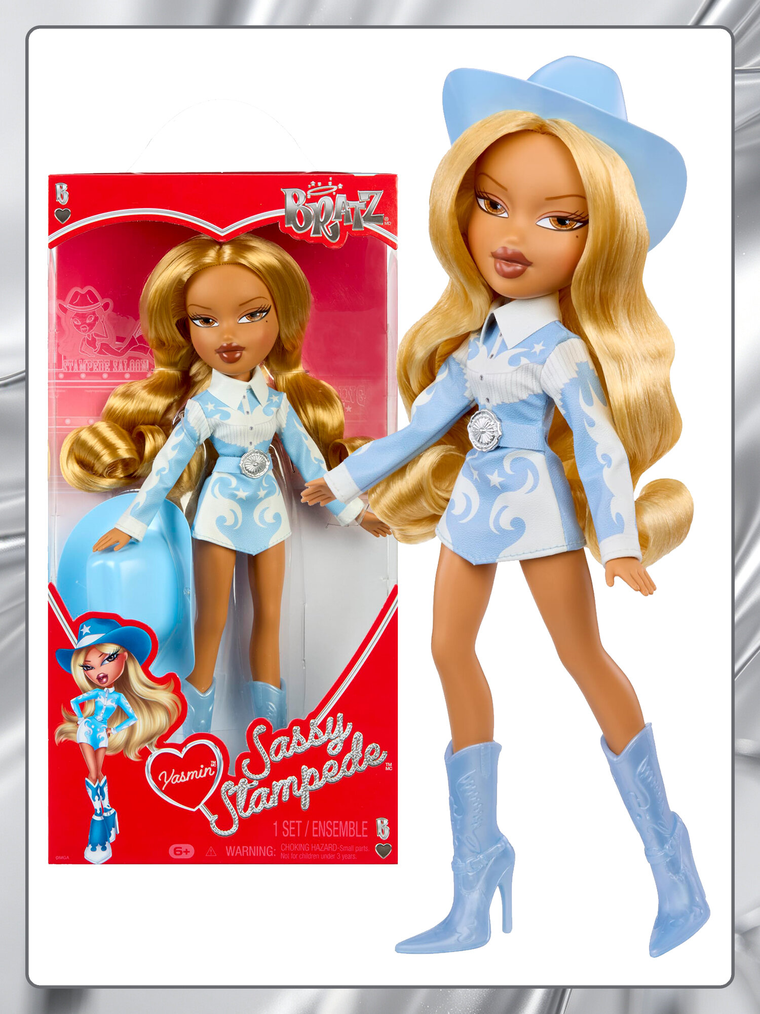 Братц Sassy Stampede Yasmin модная кукла