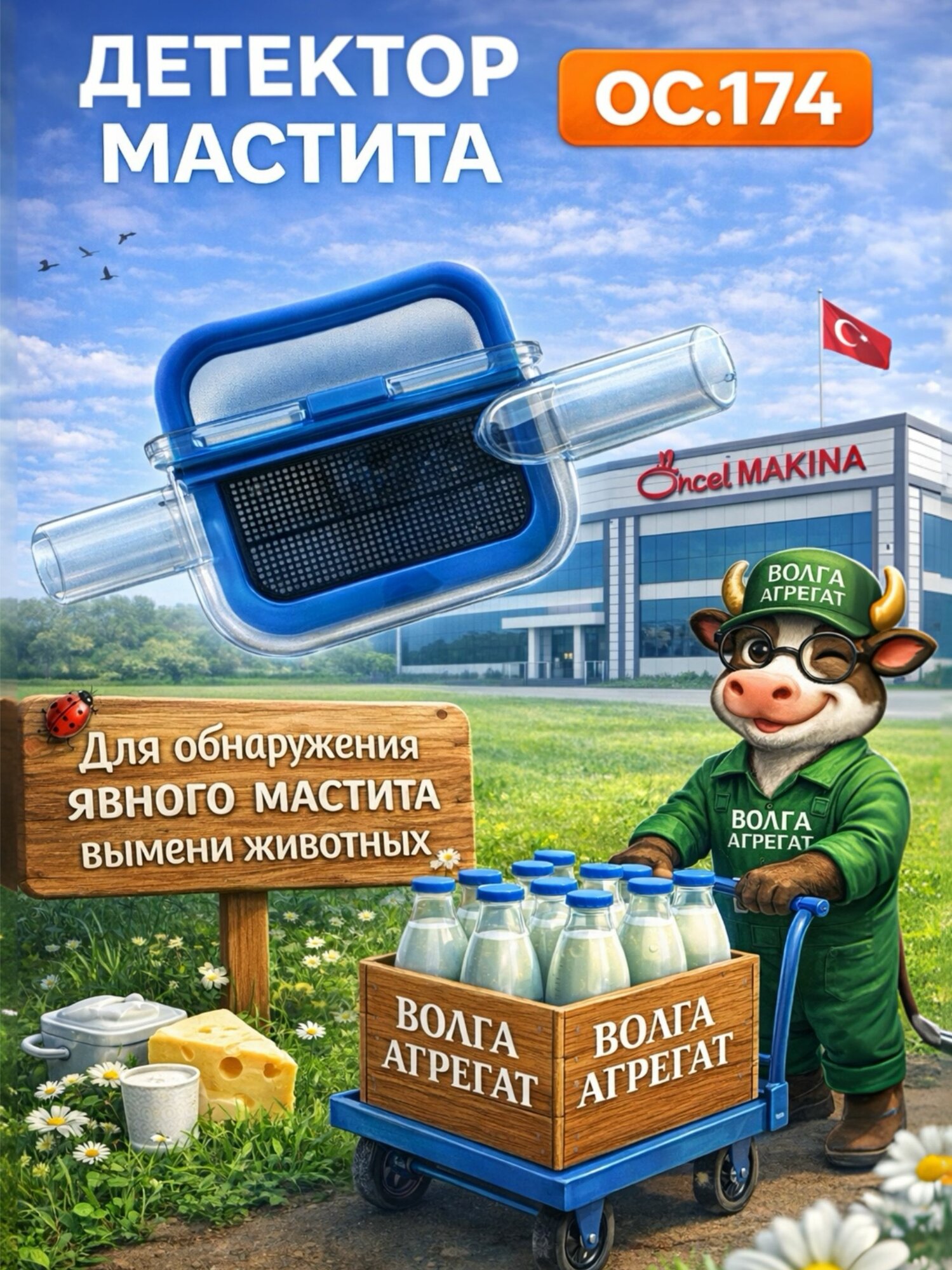 Детектор мастита ОС.174 для доильного аппарата