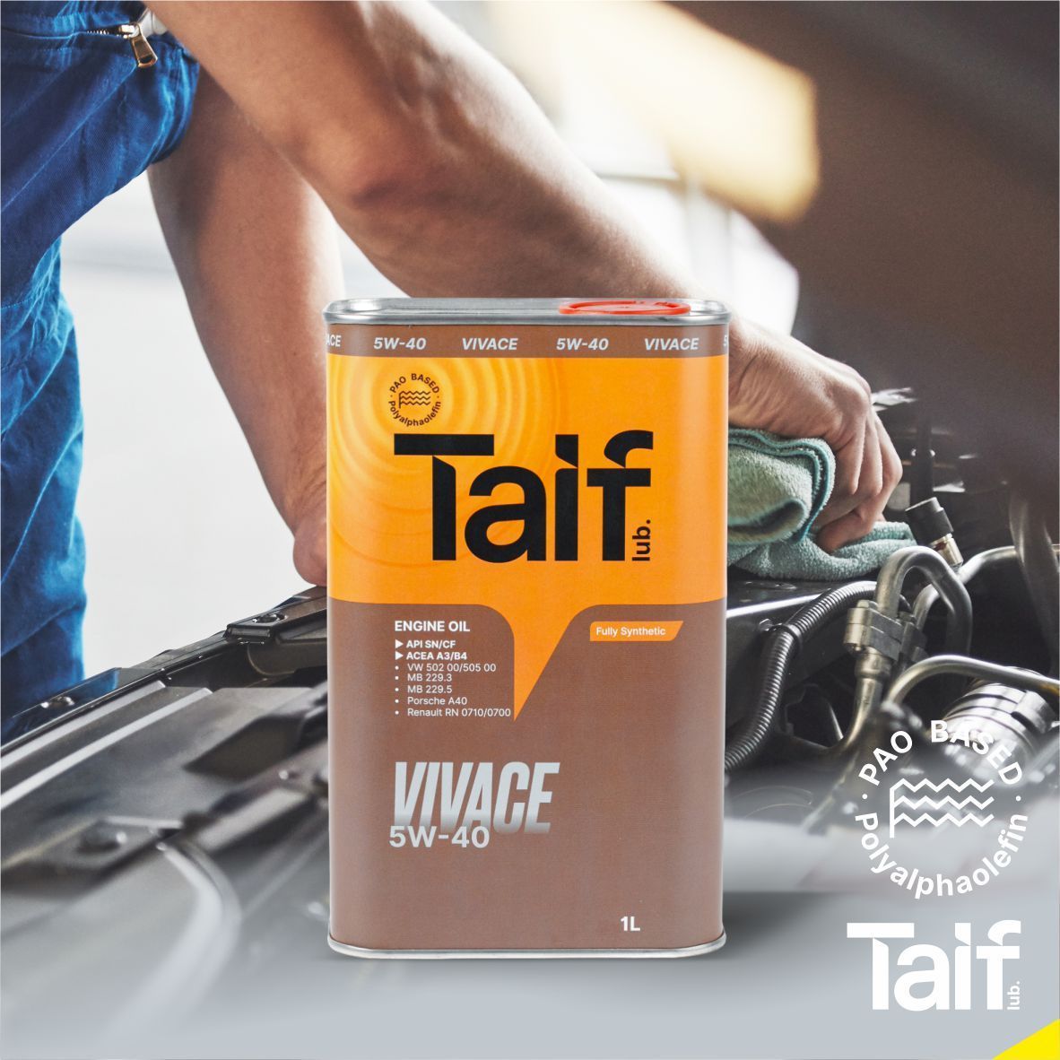 TAIF VIVACE 5W-40 Масло моторное, Синтетическое, 1 л