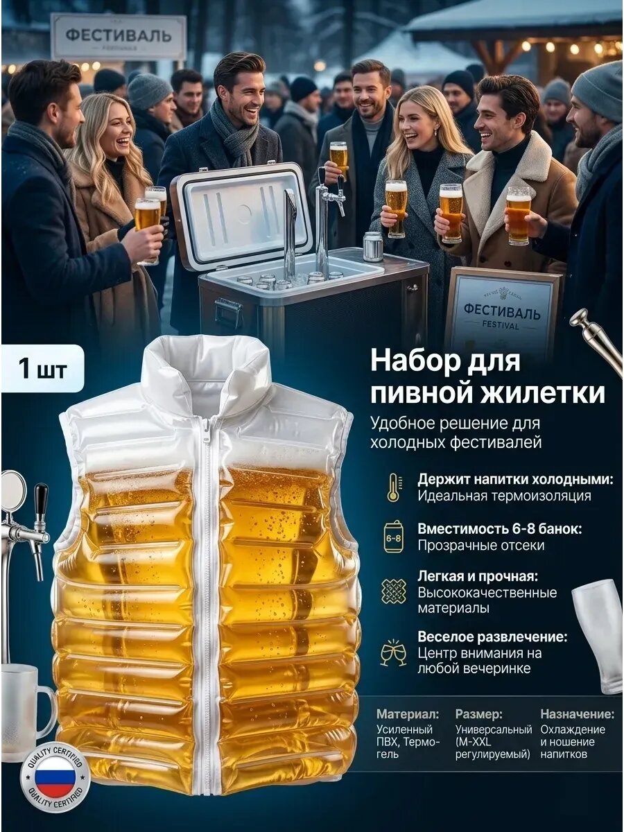 Пивная жилетка прозрачная