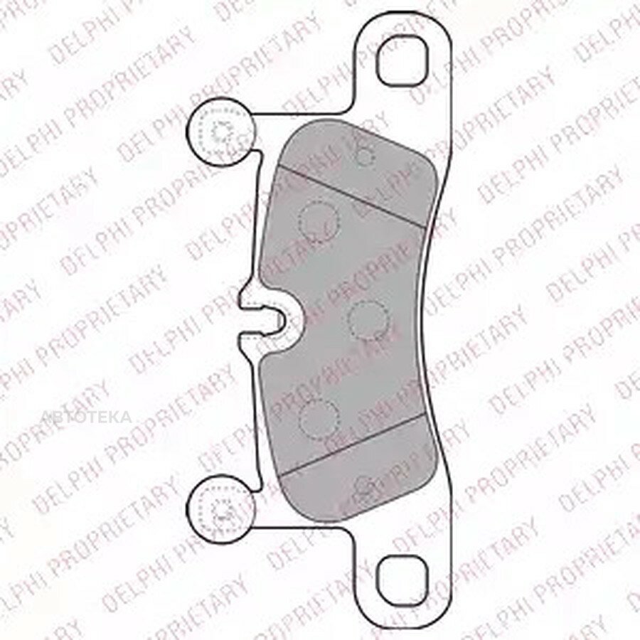 Колодки тормозные PORSCHE/VW CAYENNE/TOUAREG 10- задн. DELPHI LP2233