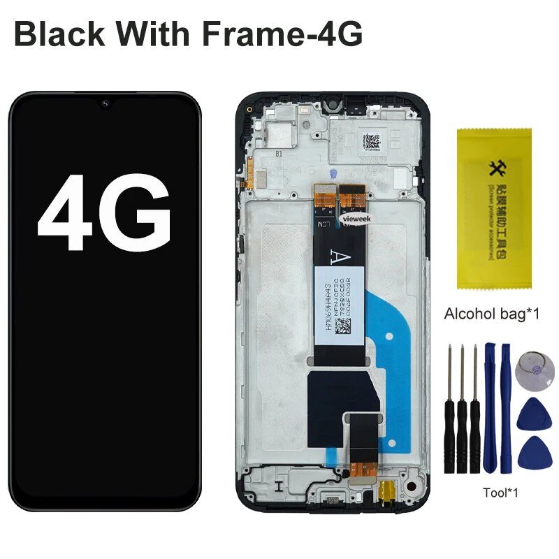 6,9 "экран для Xiaomi Redmi 15C 4G 25078RA3EA, дигитайзер сенсорной панели в сборе для 4G With Frame