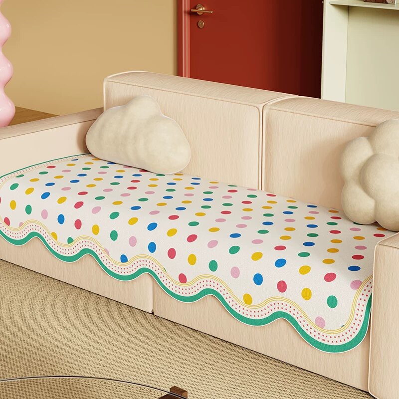 Miniso мультяшный коврик из ледяного шелка, подушка для дивана, летний сезон, подушка специальной формы, новинка 2025,