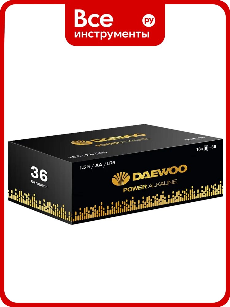 Алкалиновая батарейка LR 6 Power Alkaline Pack-36 (упаковка 36шт) DAEWOO 5042094