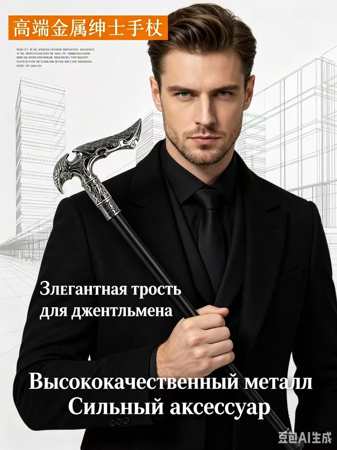 Трость , Элегантная Модная Винтажная для мужчин и женщин. алюминиевая складна 93 см, Подарок отцу / Вечеринка Марди Гра