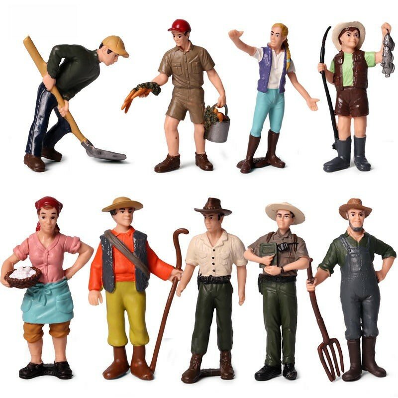 Collectible plastic farm figures realistik ranch and farm models styleaa