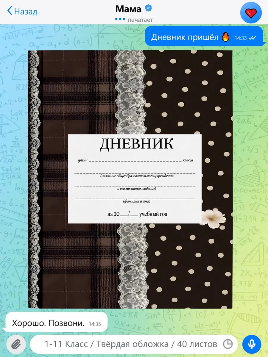Школьный дневник с принтом y2k pinterest
