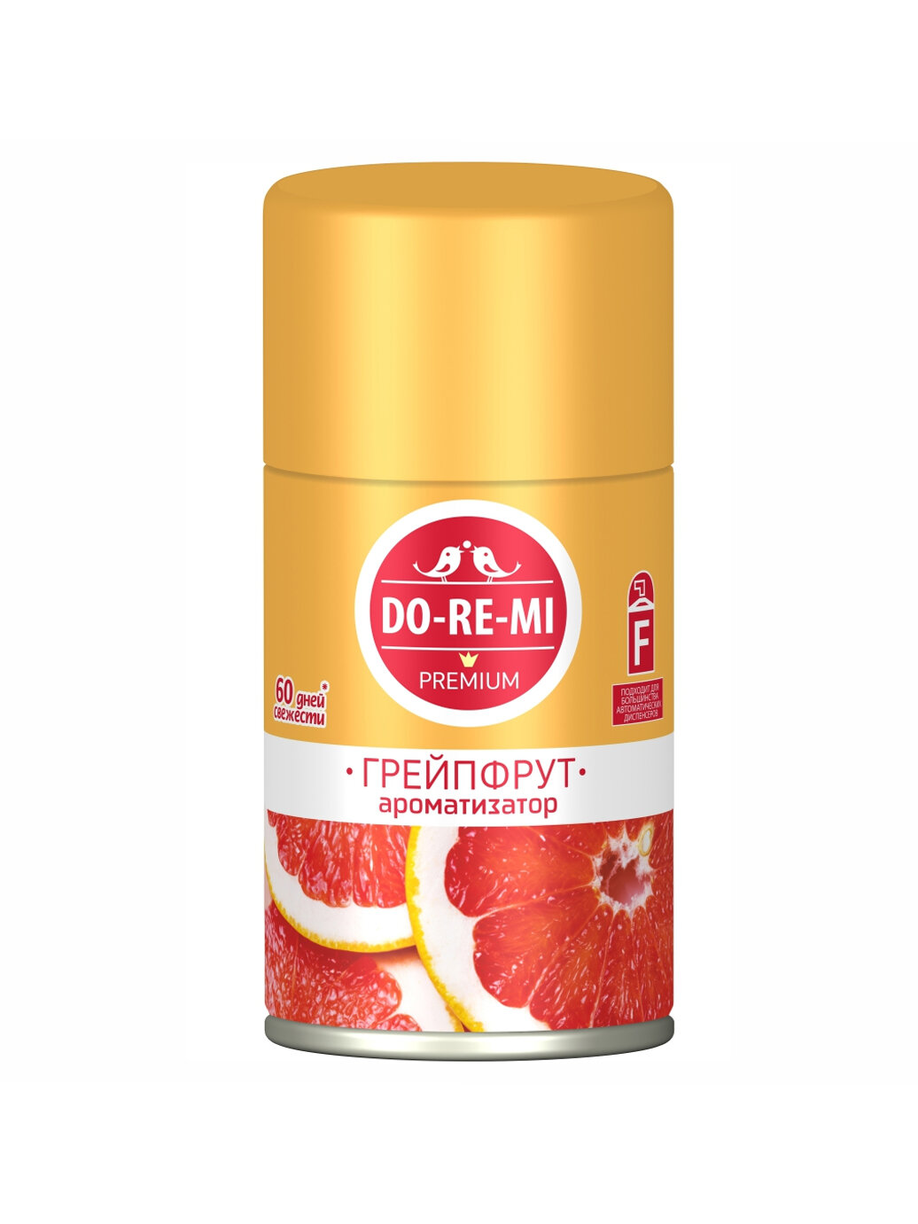 Сменный блок-ароматизатор Do-re-mi Premium Грейпфрут фреш для автоматического диспенсера, 250мл