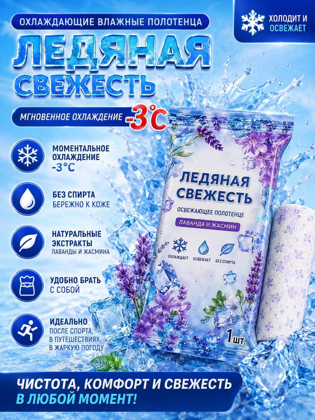 Полотенце для лица, рук — фото 1
