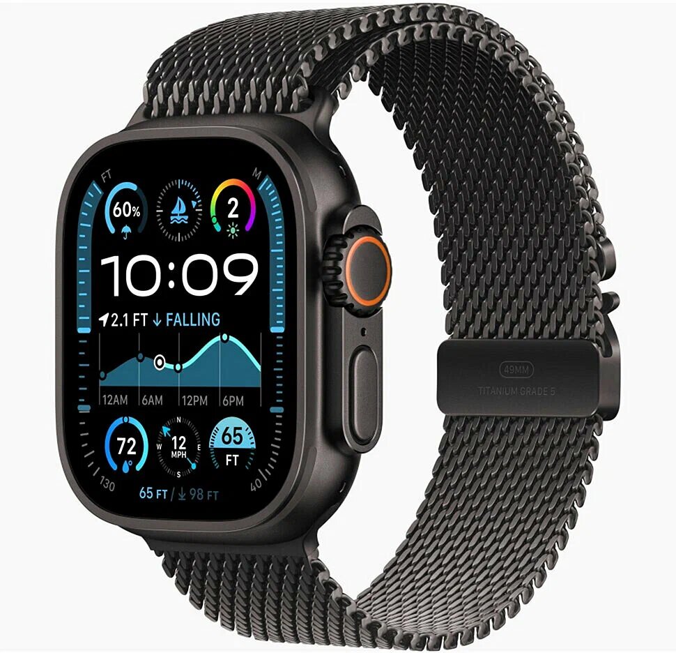 Умные часы Apple Watch Ultra 2 Black / Black Titan Milanese Loop S (2024)
