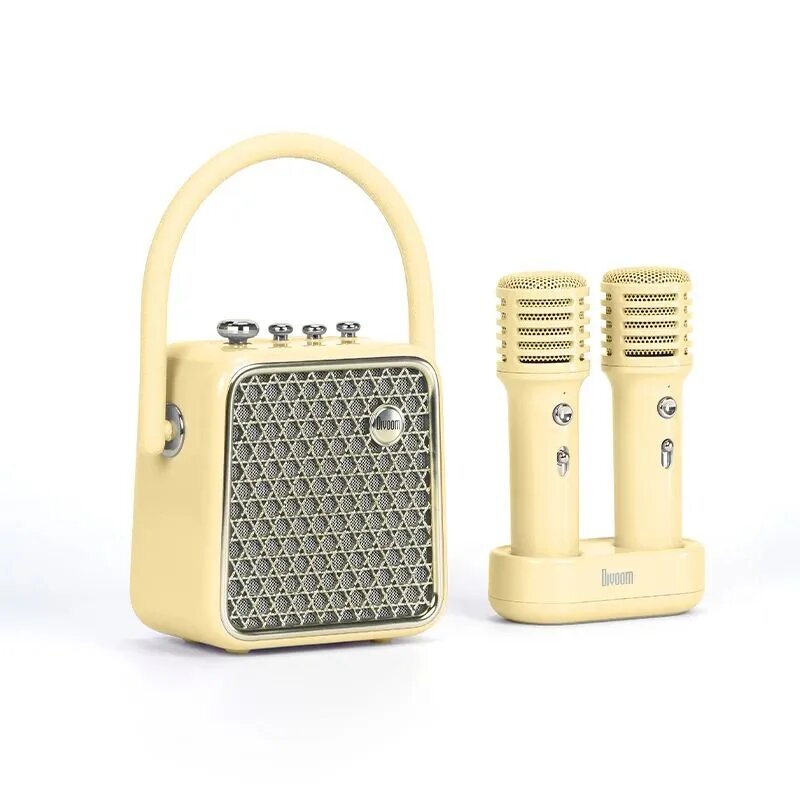 Divoom SongBird-HQ-se Портативный Динамик Bluetooth с двойным микрофоном Микрофон для пения в Кемпинге