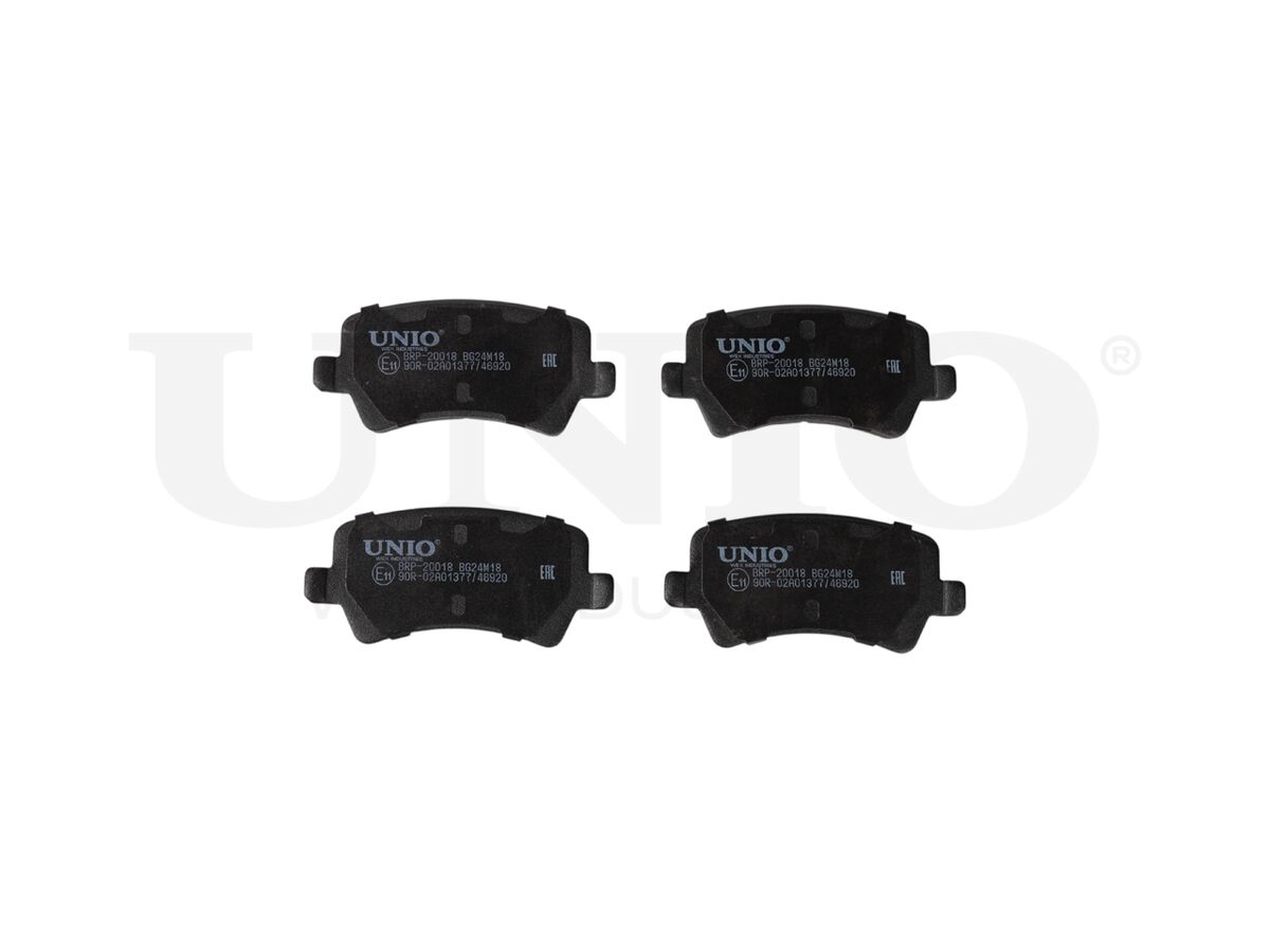 Колодки Тормозные Диск. Задние Ford Galaxy Ii 06-, Land Rover Range Rover Evoque 11-, Volvo S60 Ii 10- (UNIO BRP-20018)