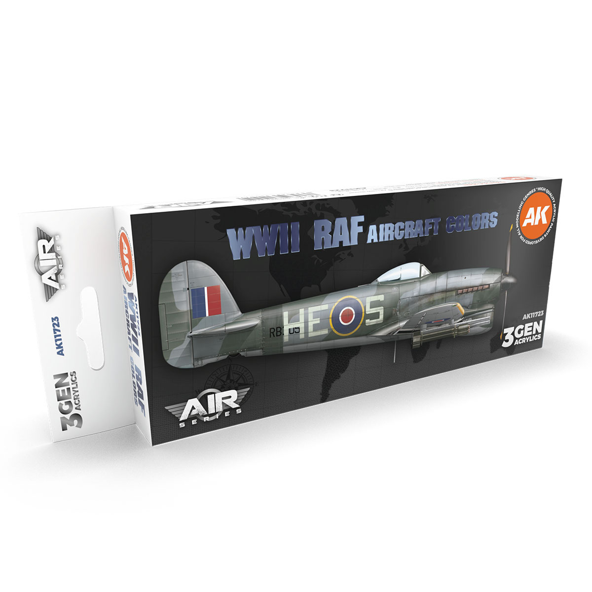 Набор красок AK Interactive - WWII RAF Aircraft Colors SET 3G, 8 красок