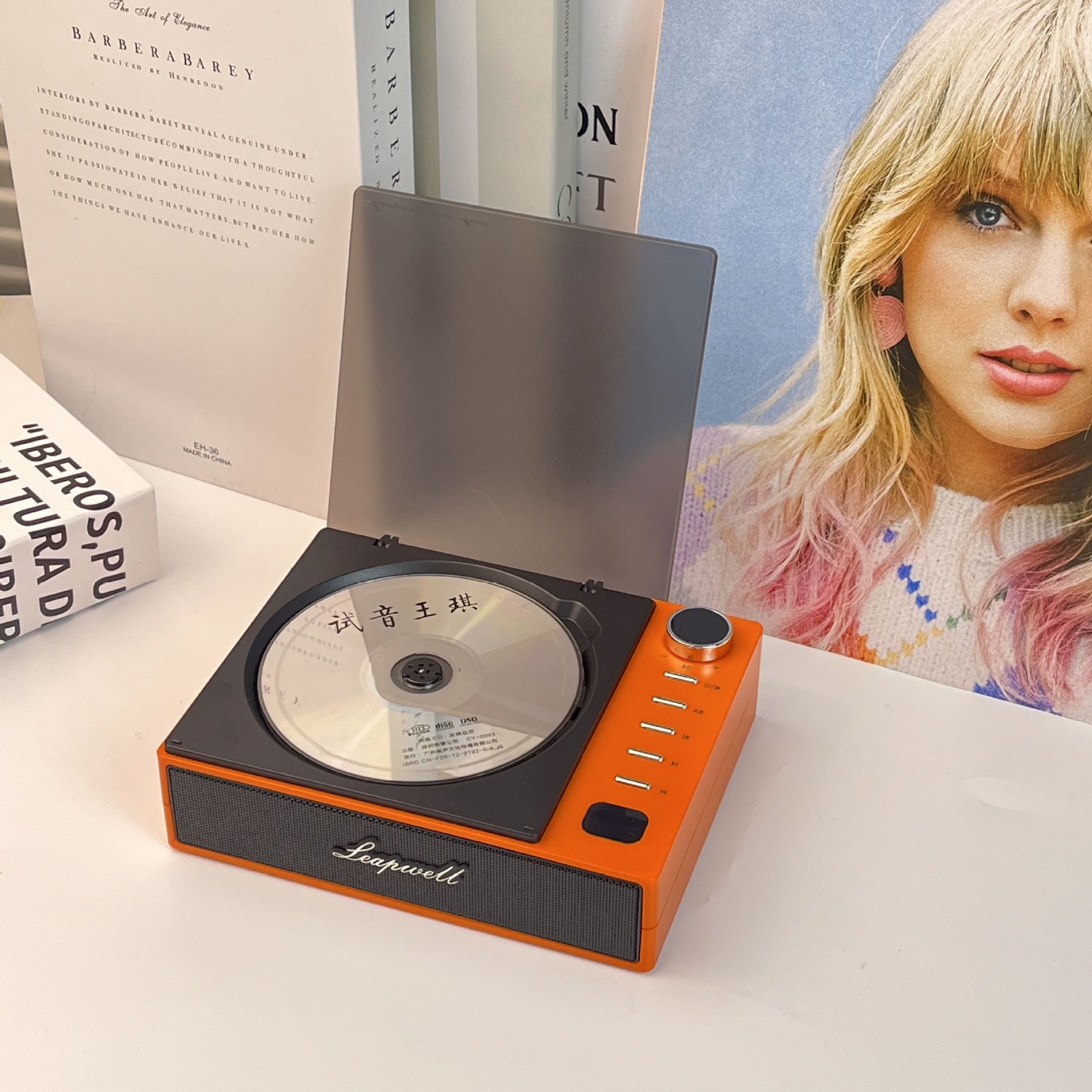 Ретро CD-плеер, музыкальный плеер, портативная Bluetooth-колонка