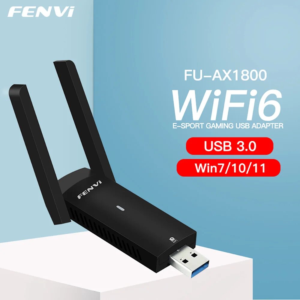 Беспроводной адаптер Wi-Fi 6 Realtek AX1800 USB 3.0