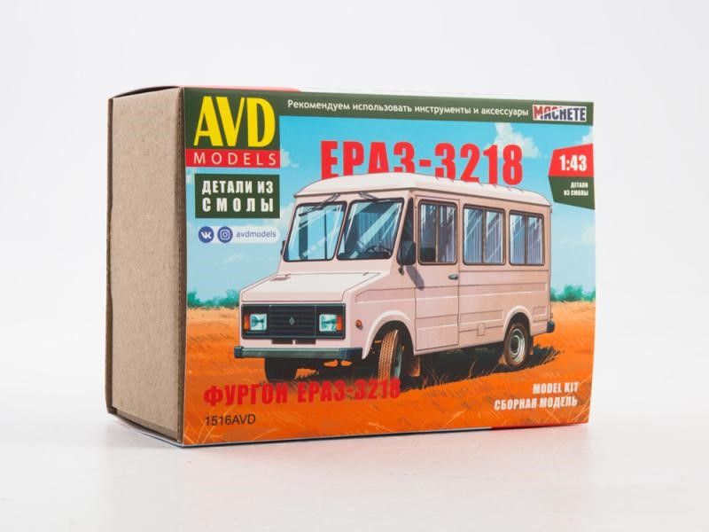 Сборная модель AVD MODELS Фургон ЕРАЗ-3218