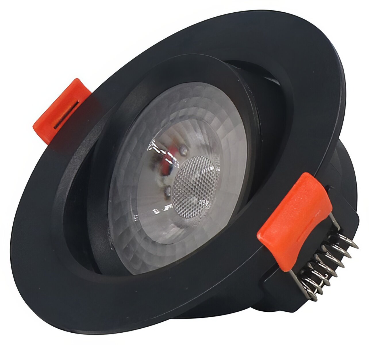 Cветильник встраиваемый поворотный балтийский стиль LED 5Вт 4500К черный