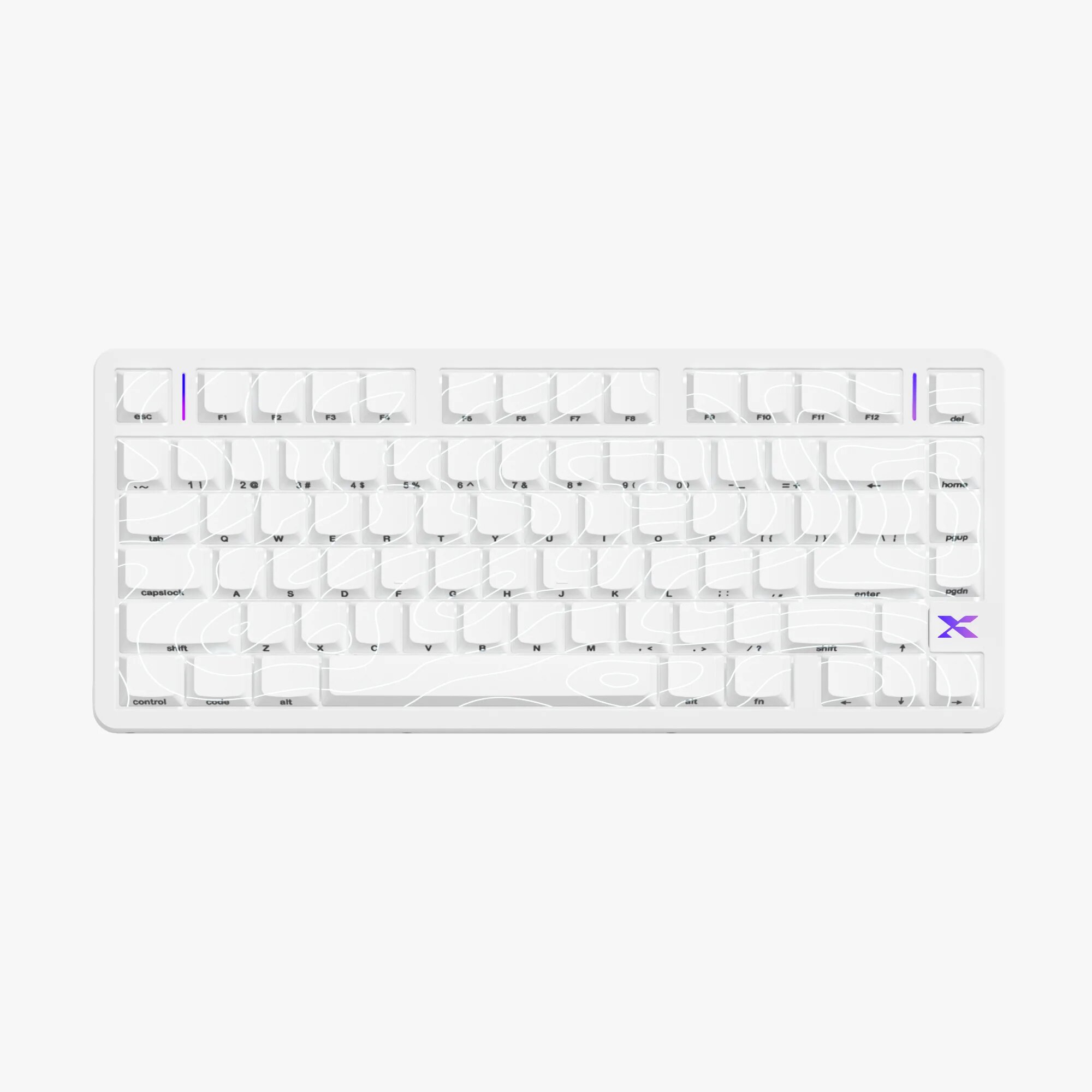 XVX L75 Air Low Profile Беспроводная RGB-клавиатура White