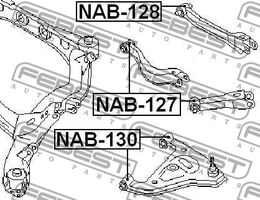 Сайлентблок Заднего Рычага (FEBEST NAB-130)