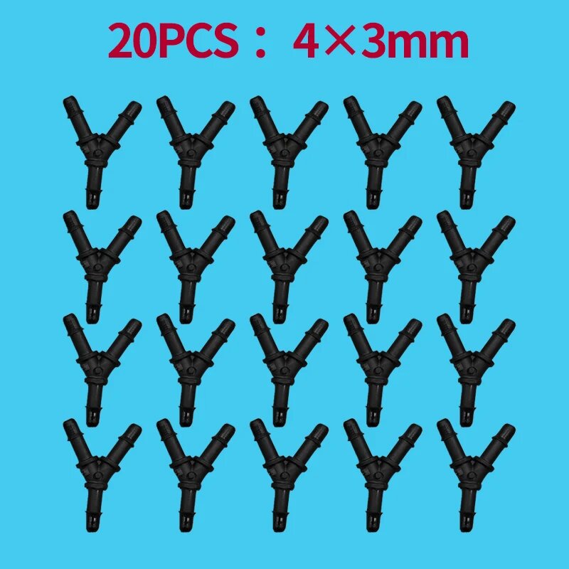 Коннекторы для чернил Y Black 4x3mm (20шт)