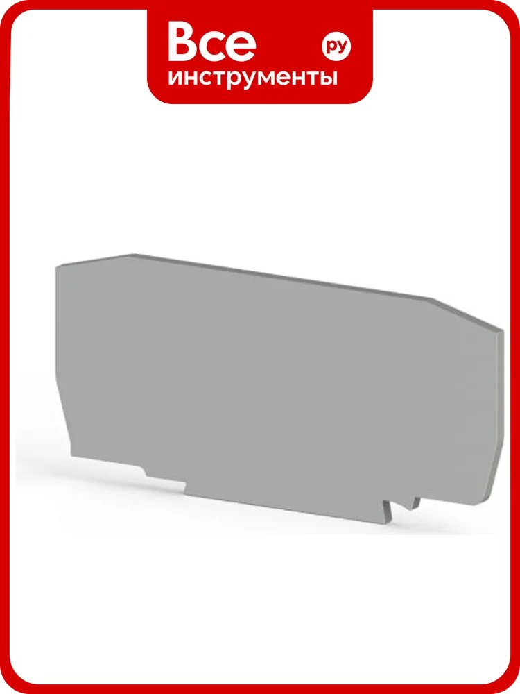 Концевой сегмент на клеммники Klemsan YBK10, (серый); NPP YBK10 100 шт. 0.0.0.4.446359