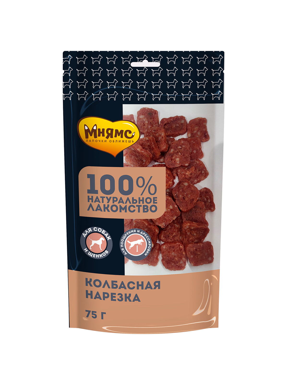 Лакомство Мнямс На каждый день для собак Колбасная нарезка 75 г